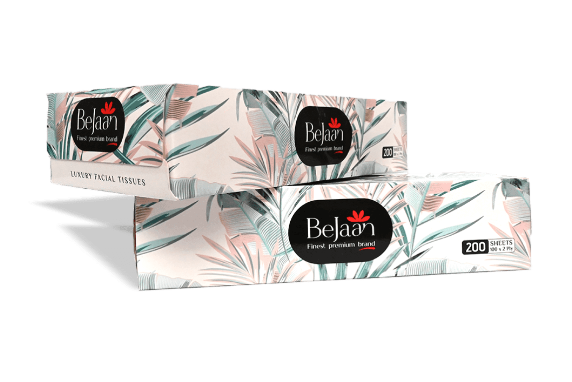 BeJaan 2-Ply Non-Perfumed Plain Luxury Facial Tissues (100 Tissues ...