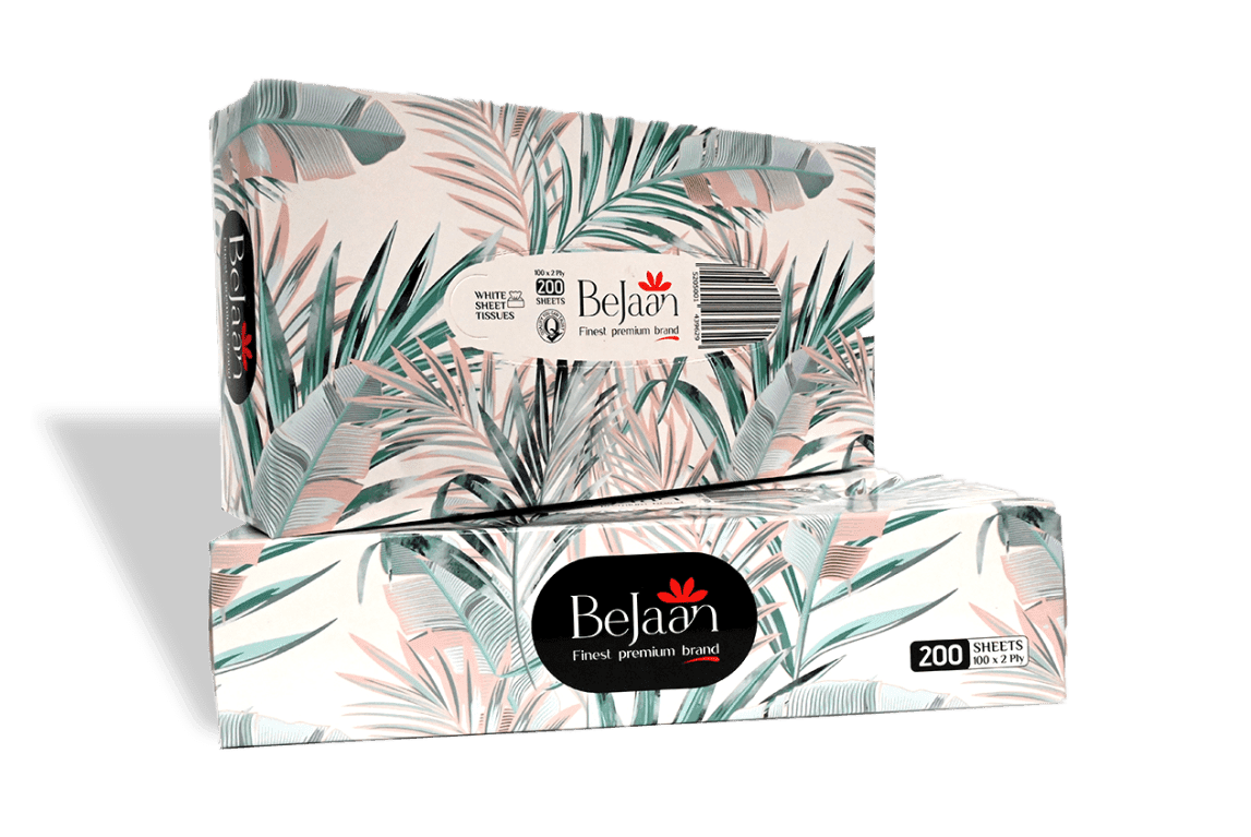 BeJaan 2-Ply Non-Perfumed Plain Luxury Facial Tissues (100 Tissues ...