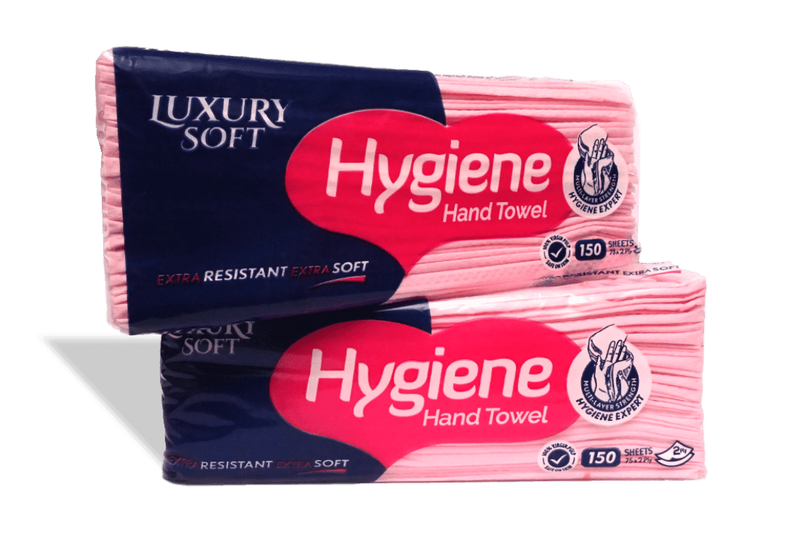 Luxury Soft 2-Ply Hygiene Hand Towel (75 Tissues - 150 Sheets) - BeJaan ...